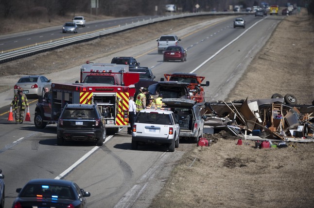 Rollover crash on U.S. 23 leaves woman critically injured Rollover crash on U.S. 23 leaves woman critically injured
