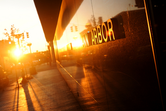 Cool and crisp on a Wednesday evening in downtown Ann Arbor