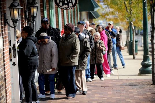 Line Outside Restaurant
