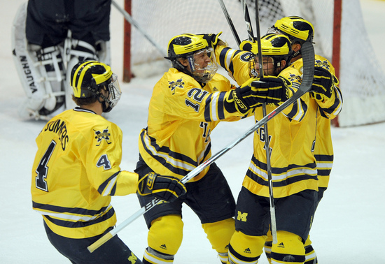 Carl Hagelin and Matt Rust provide top-line dependability for Michigan ...