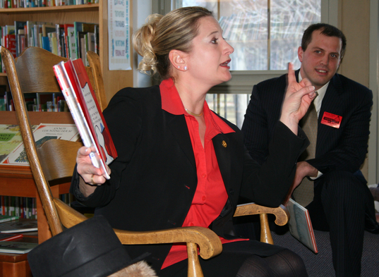 Local politicians celebrate March is Reading Month at Burns Park