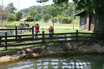 A day fishing with the kids at the Spring Valley Trout Farm in Dexter