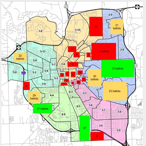 With map: A look at absentee voting in Ann Arbor
