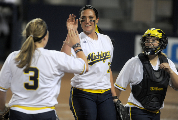 Michigan softball pitcher Jordan Taylor ties school record for wins ...