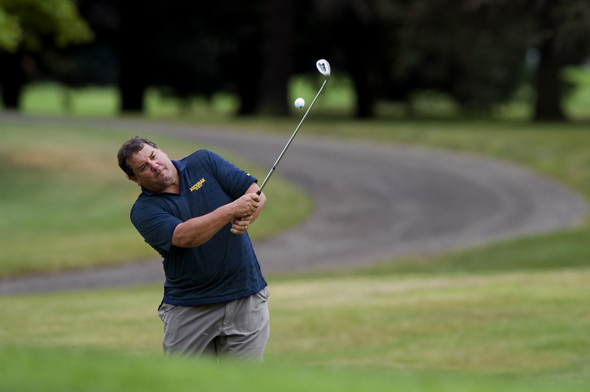 Brady Hoke, Lloyd Carr, Dave Brandon enjoy golf outing in Jackson