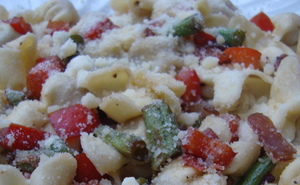 Confetti pasta makes a quick but elegant meal