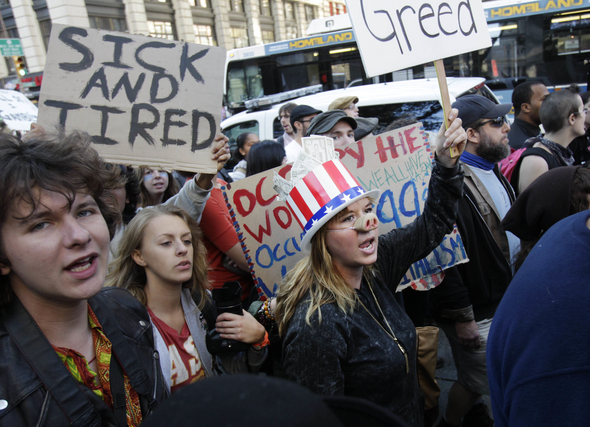 Occupy Wall Street protest reflects the growing anger and frustration ...