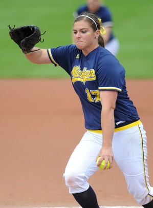 Images from the Michigan softball team's Big Ten-clinching sweep of Purdue