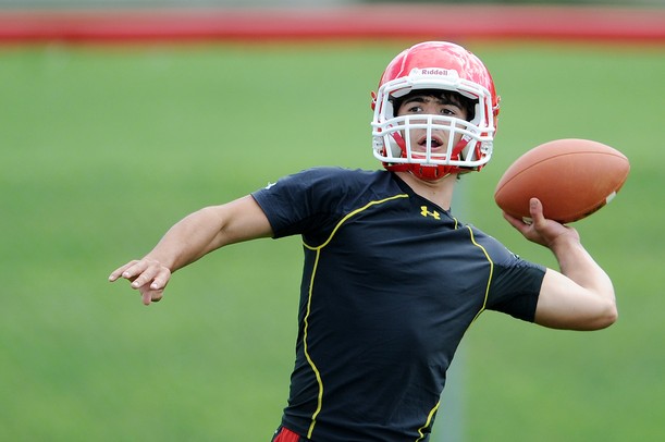 Images from the second day of football practice at Whitmore Lake