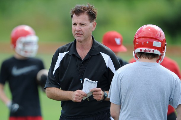 Images from the second day of football practice at Whitmore Lake