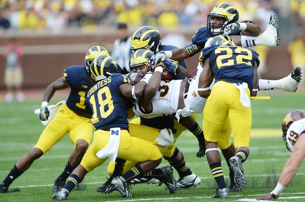 Images from the Michigan football team's dominating 59-9 win over ...