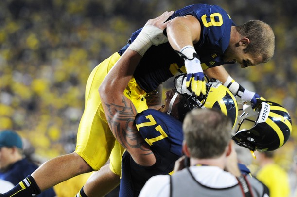 Images from Michigan's 41-30 win over Notre Dame under the lights
