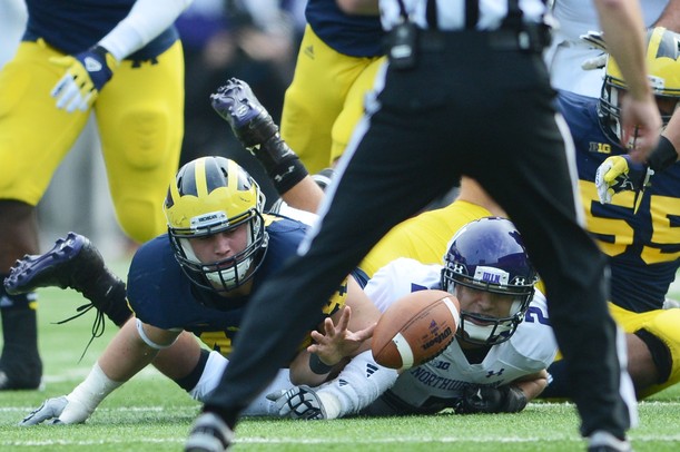 Images from the Michigan vs. Northwestern football game