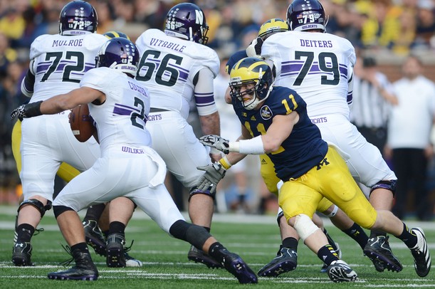 Images from the Michigan vs. Northwestern football game