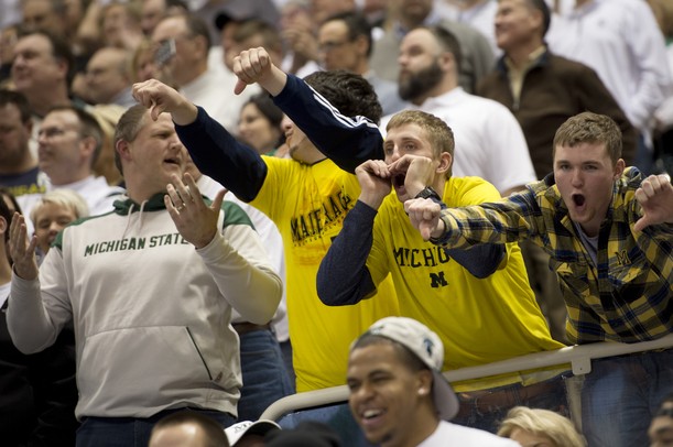 Images from No. 4 Michigan's blowout loss to No. 8 Michigan State
