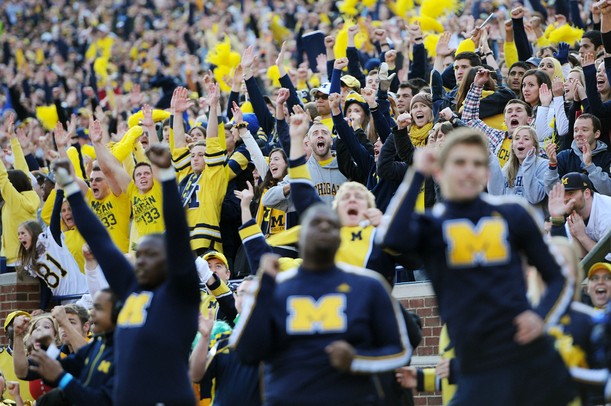 Images from the Michigan vs. Northwestern football game