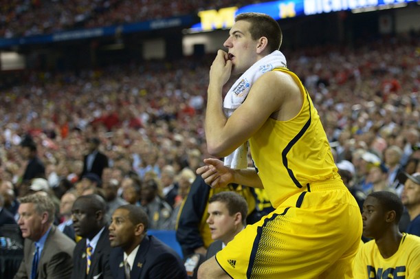 Images from Michigan's 82-76 national championship loss to Louisville