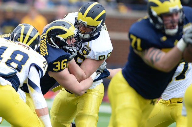 Images from Michigan's spring football game at Michigan Stadium