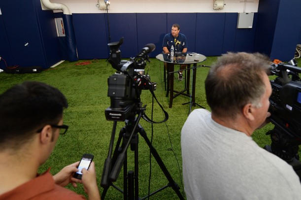 Images from Michigan football press conference