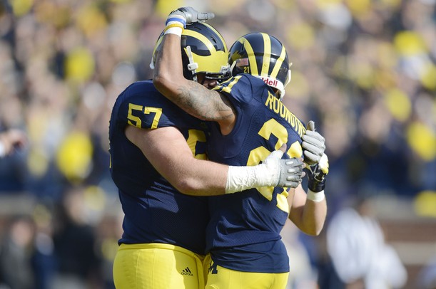 Images from Michigan's 42-17 Senior Day win over Iowa