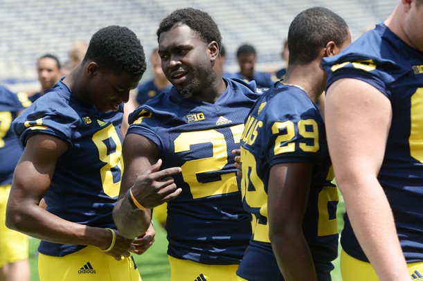 Images from Michigan football's youth day at the Big House