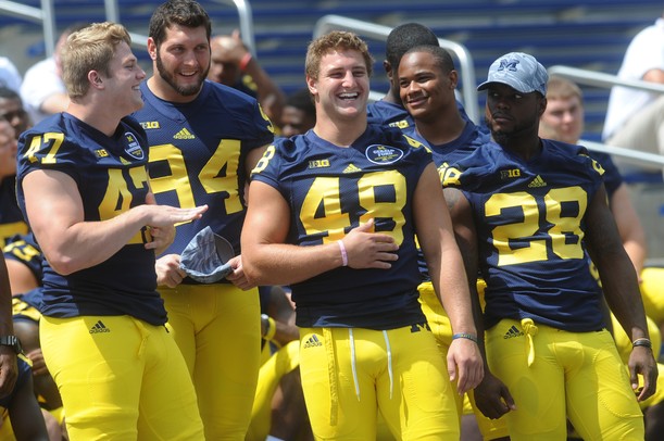 Images from Michigan football's youth day at the Big House
