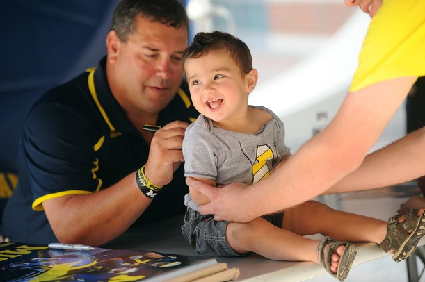 Images from Michigan football's youth day at the Big House