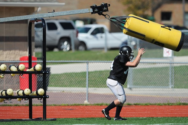 Images from Dexter High School football practice