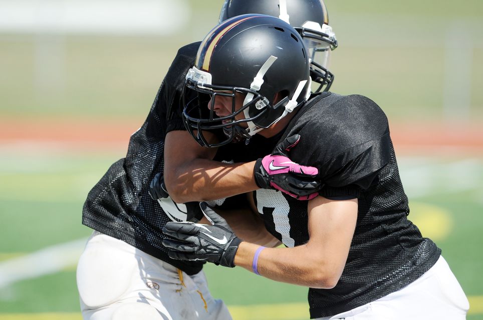 Images from Dexter High School football practice