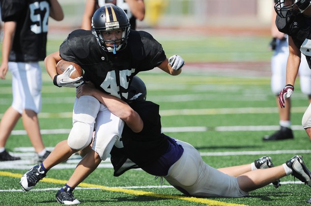 Images from Dexter High School football practice