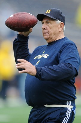 Images from the Michigan football alumni flag football game