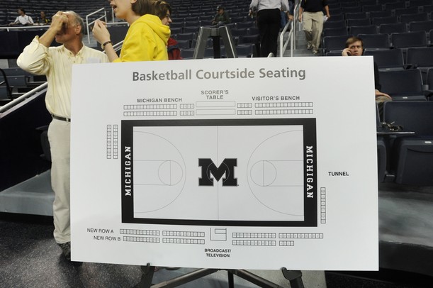 Images from Friday's open house at renovated Crisler Arena