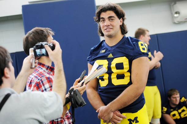 Images from the Michigan football team media day