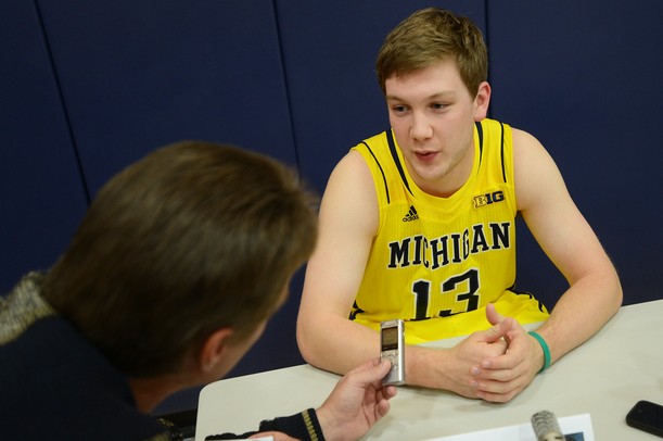 Images from the Michigan men's basketball team's media day