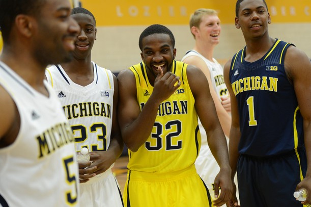 Images from the Michigan men's basketball team's media day