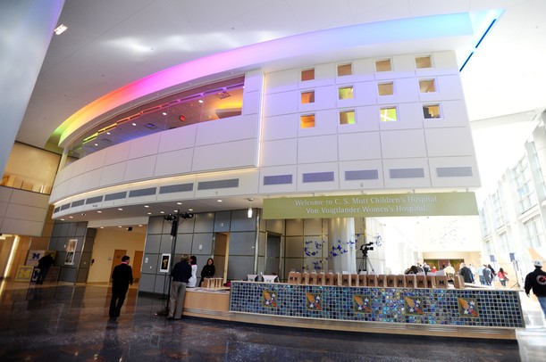 Images from the media tour of the new C.S. Mott Children's Hospital