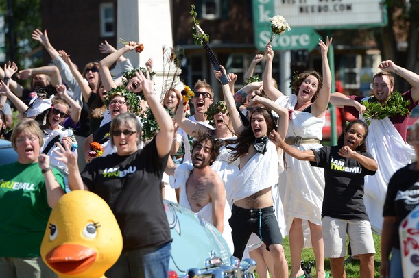 Pure Michigan video shoot showcasing Michigan Stadium, Ypsilanti Water ...