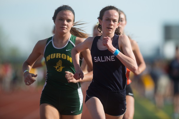 Golden Triangle meet attracts top Michigan track talent to Saline