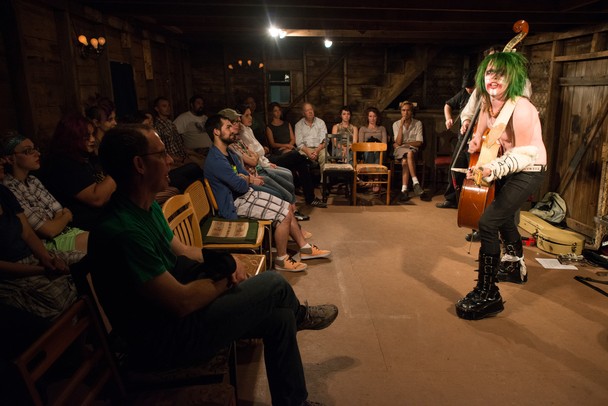Images from La Bas at the Carriage House Theatre