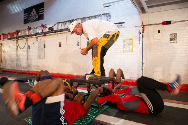 Images of the Michigan All-Stars track and field club in Ypsilanti