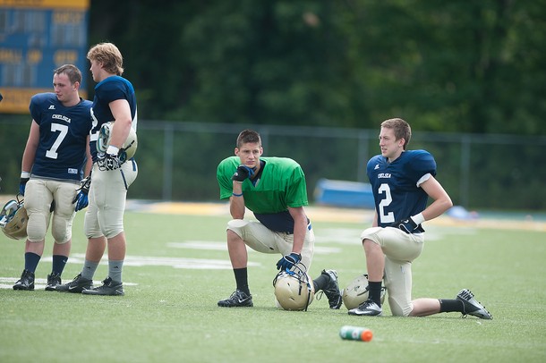 Images from the first day of hitting at Chelsea High School football ...