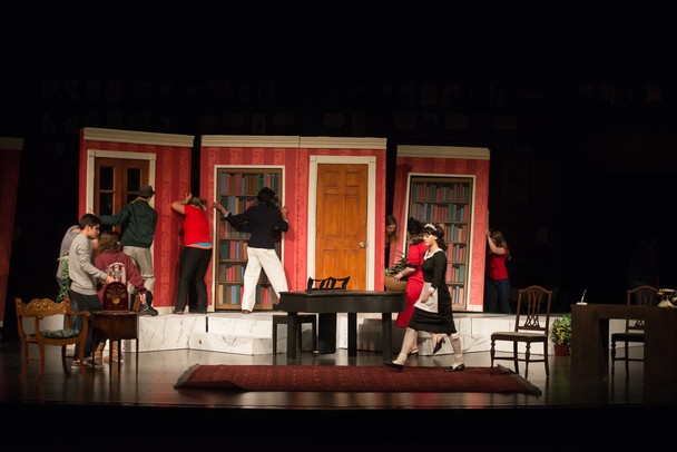 Images from preparations for Huron Players' new play