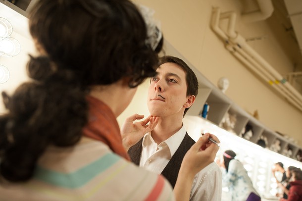 Images from preparations for Huron Players' new play