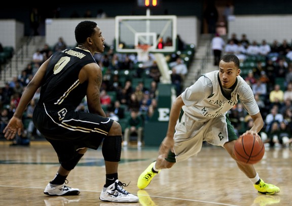 Images from Eastern Michigan's 47-44 win over Purdue Saturday