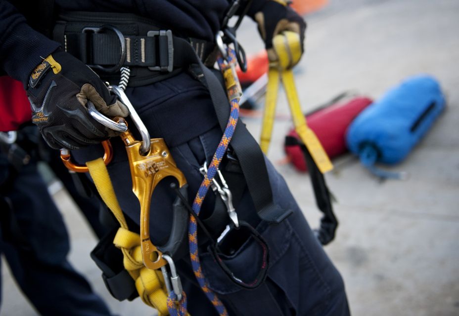 Rescue team simulates crane rescue on downtown Ann Arbor high-rise