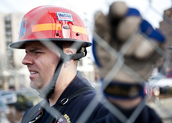 Rescue team simulates crane rescue on downtown Ann Arbor high-rise