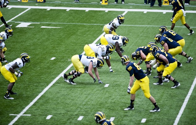 Images from Michigan's spring football game at Michigan Stadium