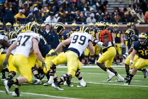 Images from Michigan's spring football game at Michigan Stadium