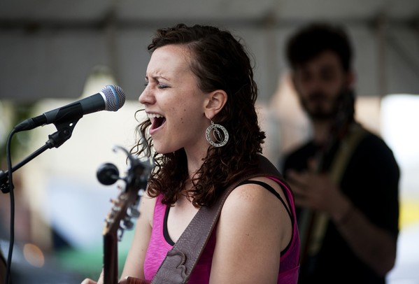 Foodies sample flavors during Taste of Ann Arbor 2013