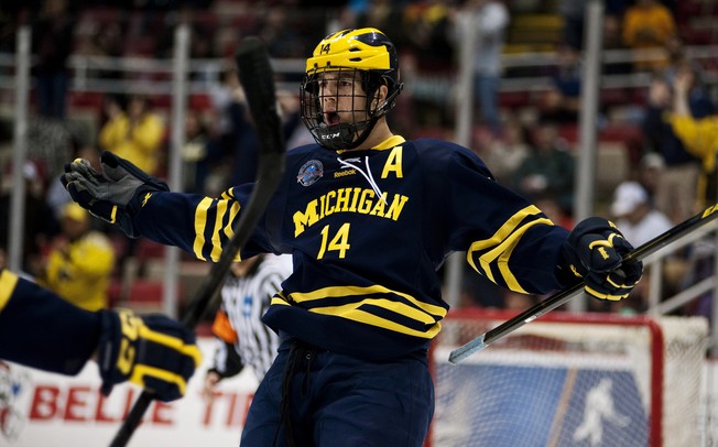 Images from Michigan hockey's 6-2 CCHA semifinal win over Miami